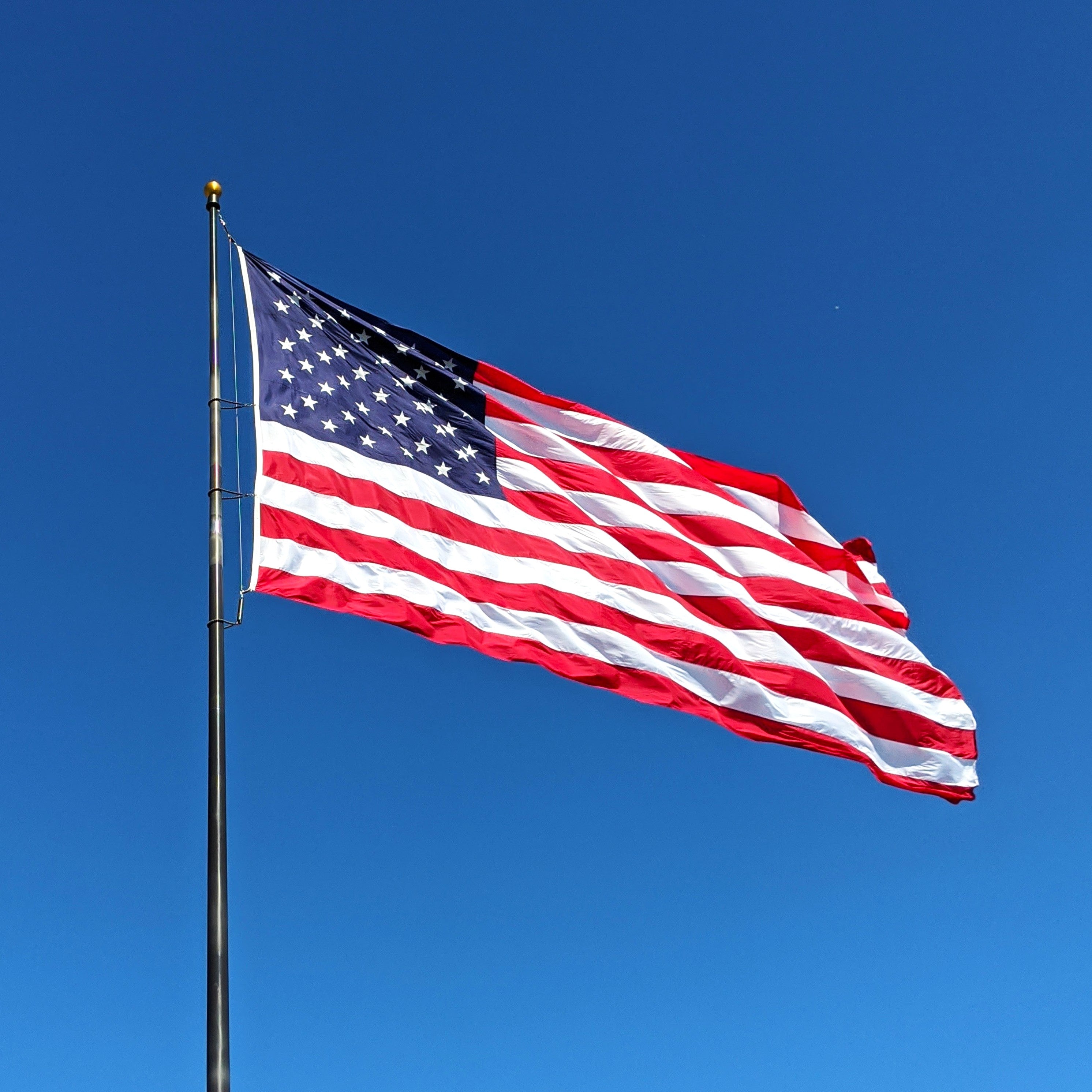 80' Internal Halyard Aluminum Flagpole - Independence Series - 12" x ...