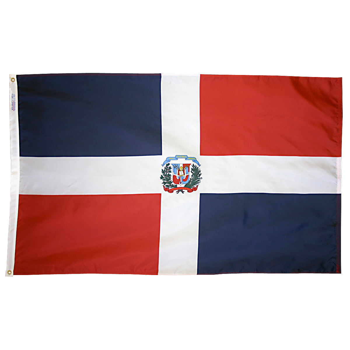 Nylon Dominican Republic Flag – Freedom Flag and Pole
